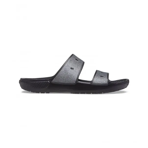 Crocs – Sandale classique Croc Glitter II – Noir Pointure 37-38