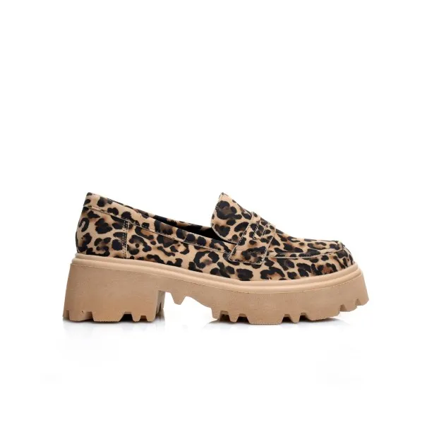 Mocassin CUIR H25-005 Pointure 40 Couleur Leopard