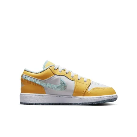 Nike – Air Jordan 1 Low GS Recyclé Grind – Jaune Pointure 39